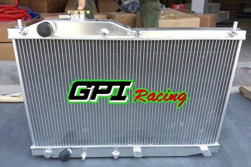 GPI 52mm Aluminum Radiator & fans FOR Honda S2000 2000-2009 2000 2001 ...