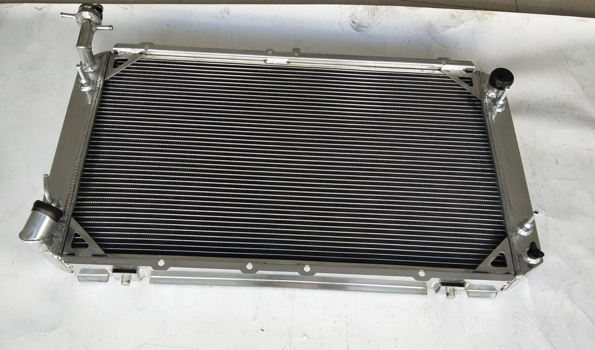 4 ROW Aluminum Radiator & fans FOR NISSAN PATROL GQ SAFARI 2.8&4.2L DI ...