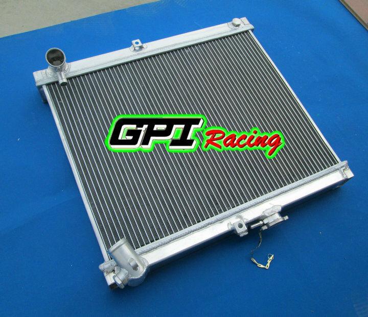 GPI Aluminum radiator & fan for 1987-1988 mazda RX7 FC3S RX-7 FC-3S S4 ...