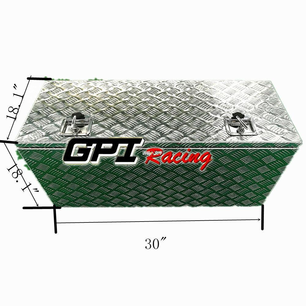GPI 30"x18"x18" Aluminum Pickup Truck Trunk Under Bed Tool Box TRAILER ...