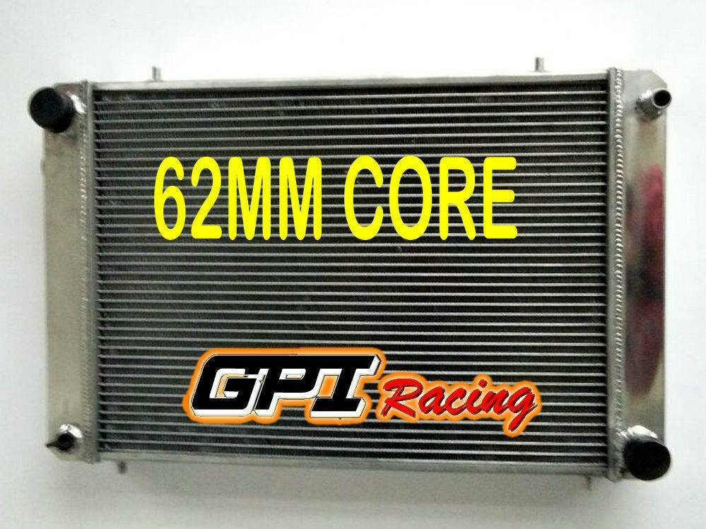 62MM CORE aluminum radiator +FAN FOR 1978-1981 Triumph TR8 TR 8 3.5L V ...