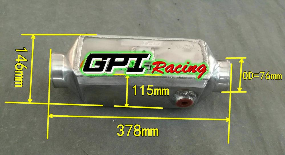 UNIVERSAL Aluminum Turbo Front-Mount Water to Air Intercooler EXTRA ...