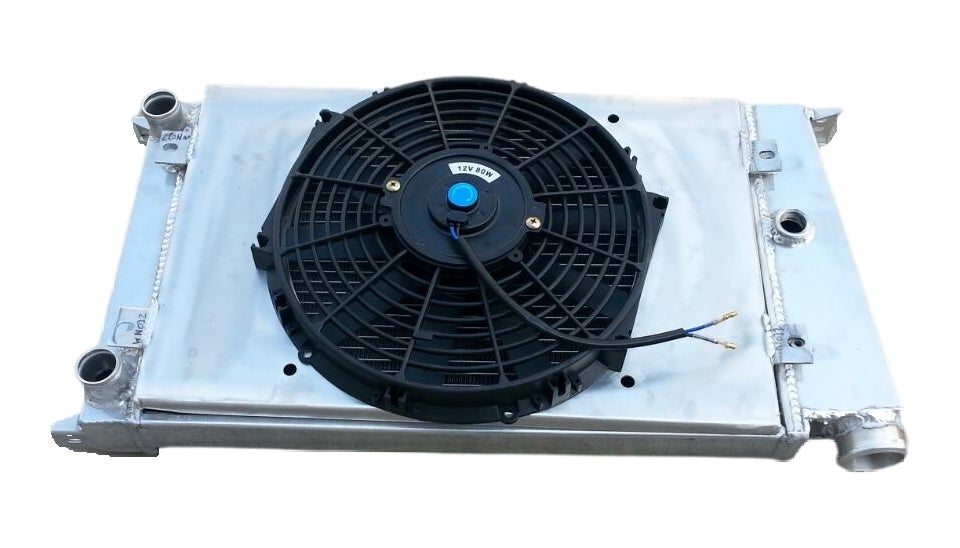 GPI Aluminum Radiator+Shroud+Fan For 1975-1981 VW GOLF MK1 Jetta SCIRO ...