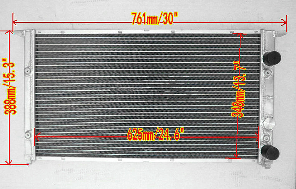 Aluminum Radiator & fans For 1994-1998 Volkswagen VW Golf MK3 GTI VR6 ...