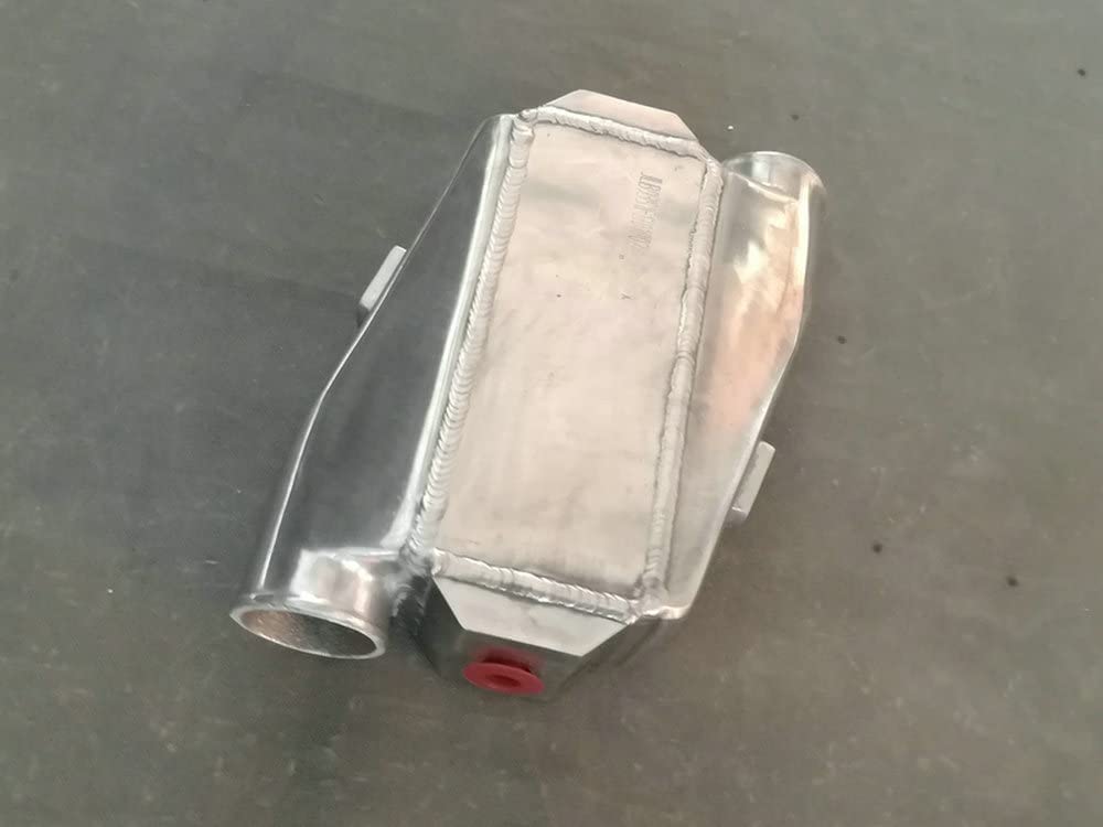 Universal Aluminium Air Water Liquid Intercooler Chargecooler 180° Inl ...