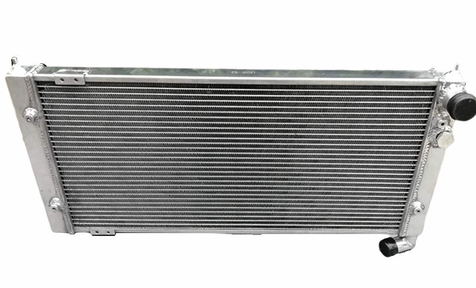 GPI Aluminum radiator + fans for VW Golf 2 & Corrado VR6 Turbo Manual ...