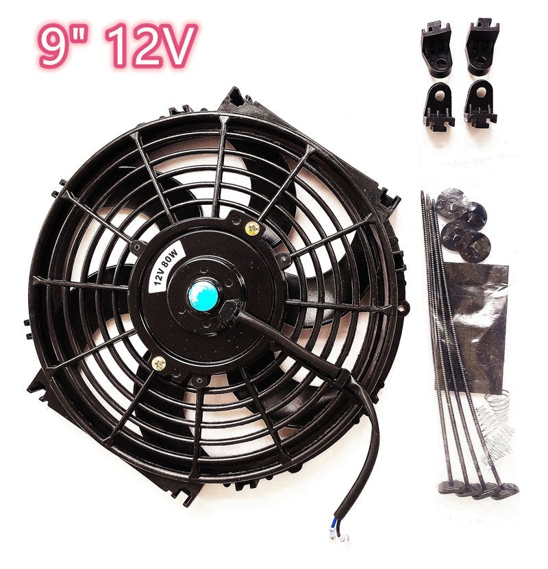 GPI 2pcs 9" 9 inch Universal Electric Radiator / Intercooler COOLING F ...