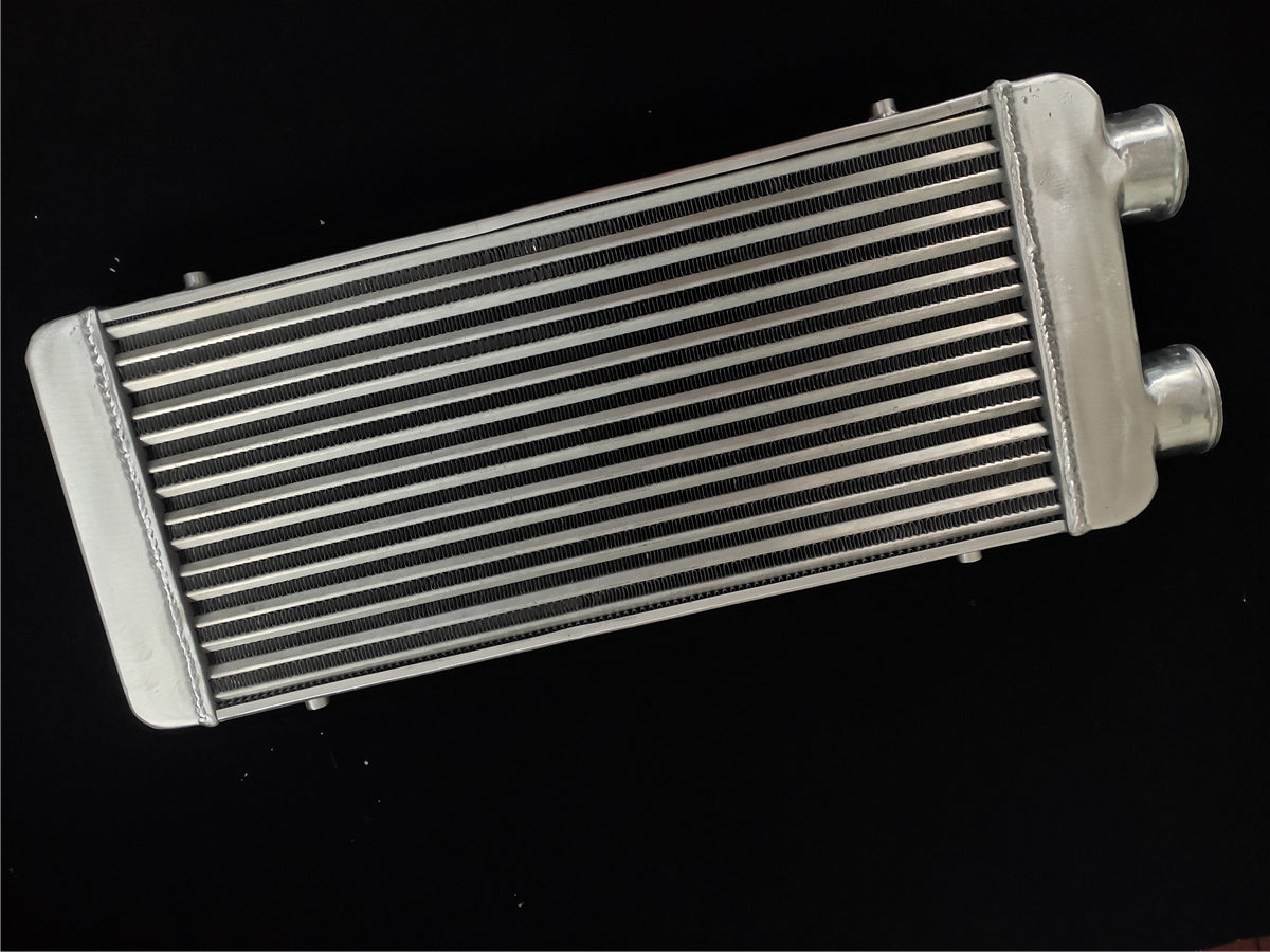 One Sided FMIC Aluminum turbo Intercooler 600x300x70mm same side 76mm ...