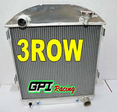 Aluminum Radiator Fit Ford Model T/bucket hot rod w/Chevy 350 V8 1924 ...